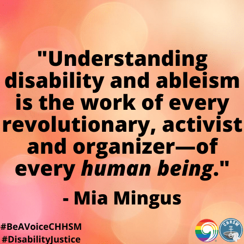 Disability Justice is Focus of August Be A Voice Advocacy Toolkit - CHHSM